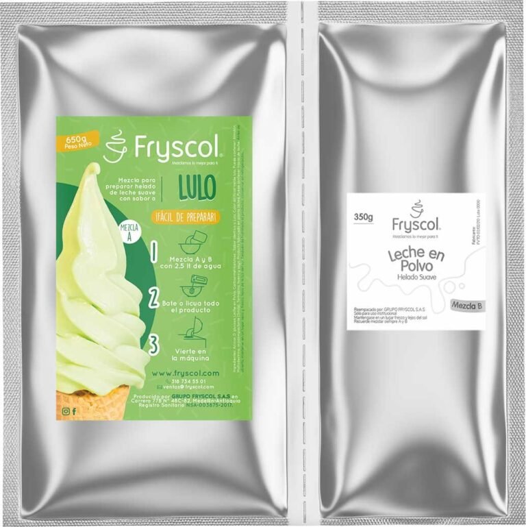 Mezcla para Helado Suave de Lulo - Fryscol | Mezclas para Preparar Helados